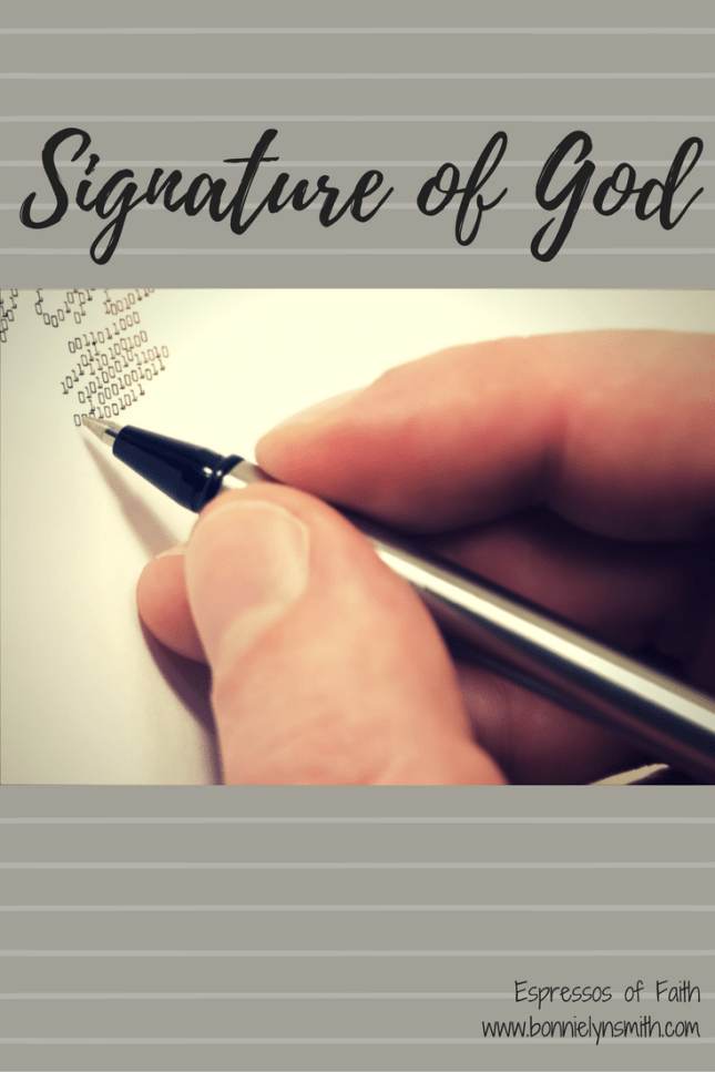 Signature of God | ☕ Espressos of Faith ☕